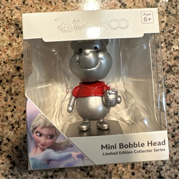 Disney | Toys | Disney 0th Anniversary Mini Bobble Head Winnie The Pooh ...